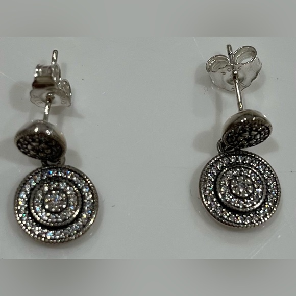 Pandora | Jewelry | Pandora Radiant Elegance Drop Earrings Pandora S925 Silver Bn | Poshmark